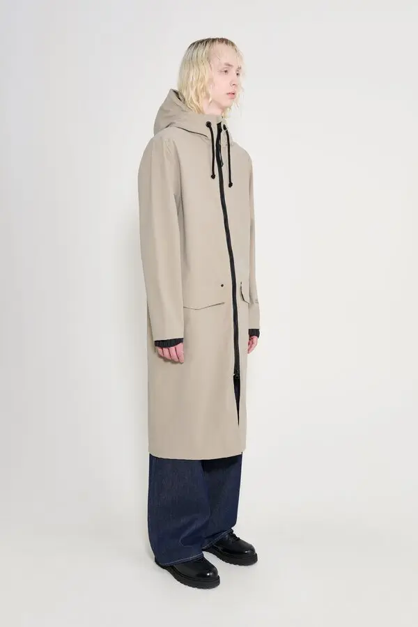 Stutterheim Stockholm Long Patch Raincoat