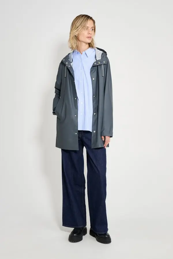 Stutterheim Stockholm Lightweight Raincoat - Charcoal
