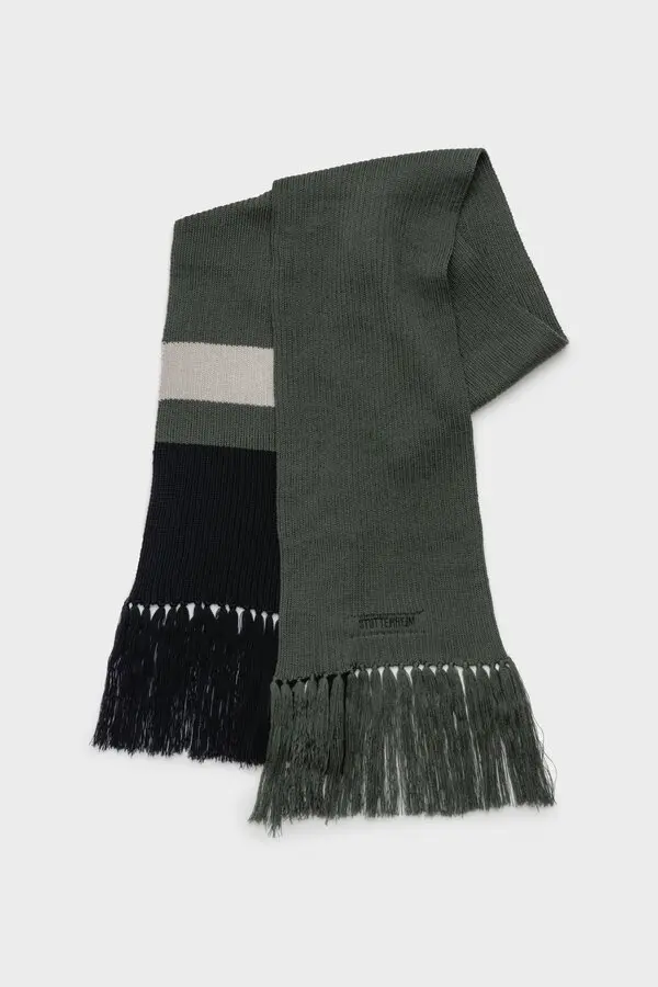 Stutterheim Fringe Scarf - Green