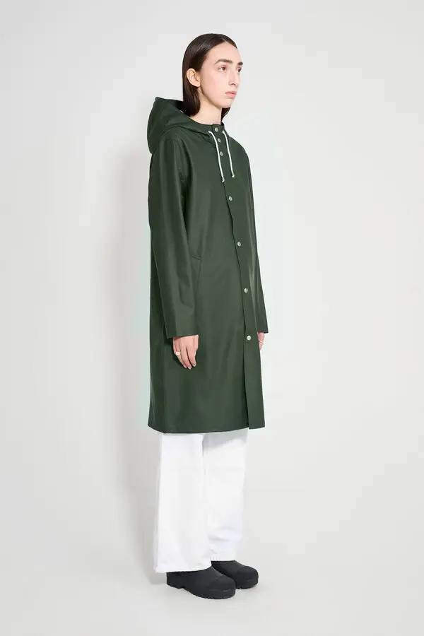 Stutterheim Stockholm Long Raincoat - Green