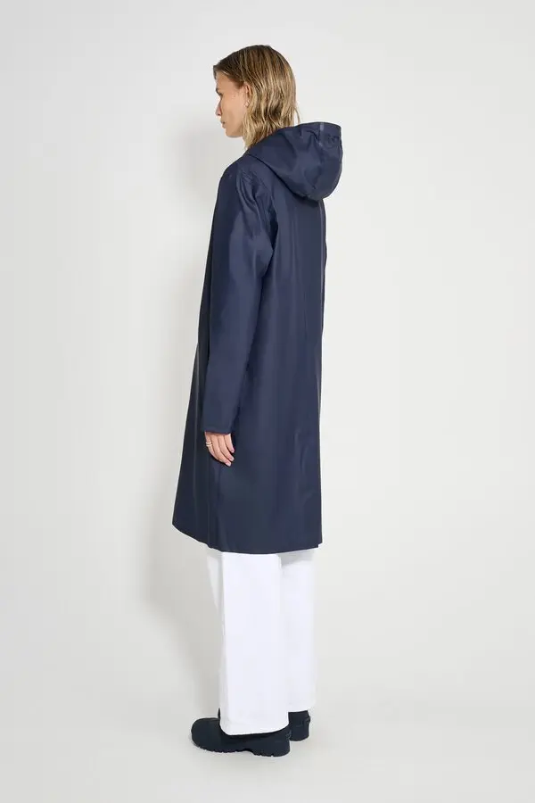 Stutterheim Stockholm Long Raincoat - Navy
