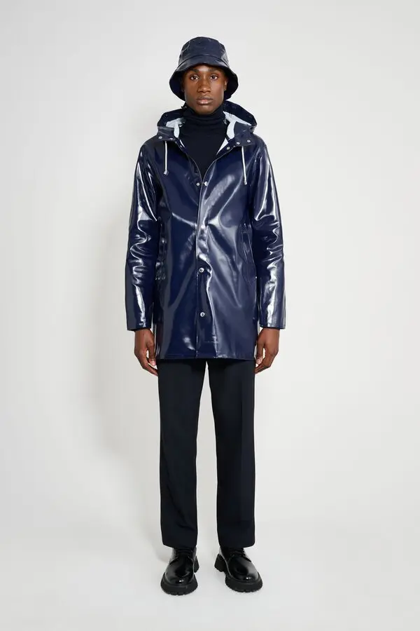 Stutterheim Stockholm Opal Raincoat - Navy