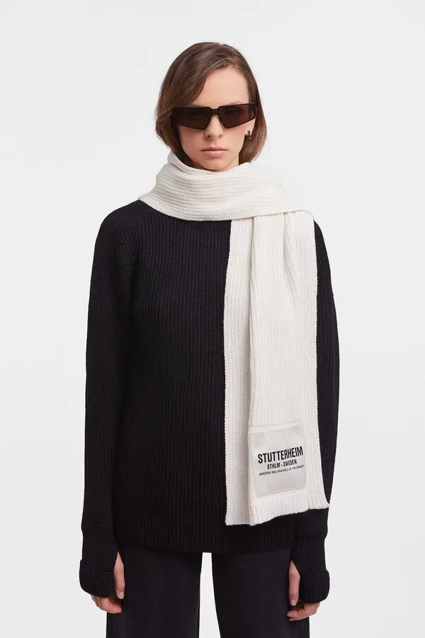 Stutterheim Wrap Scarf Off-white