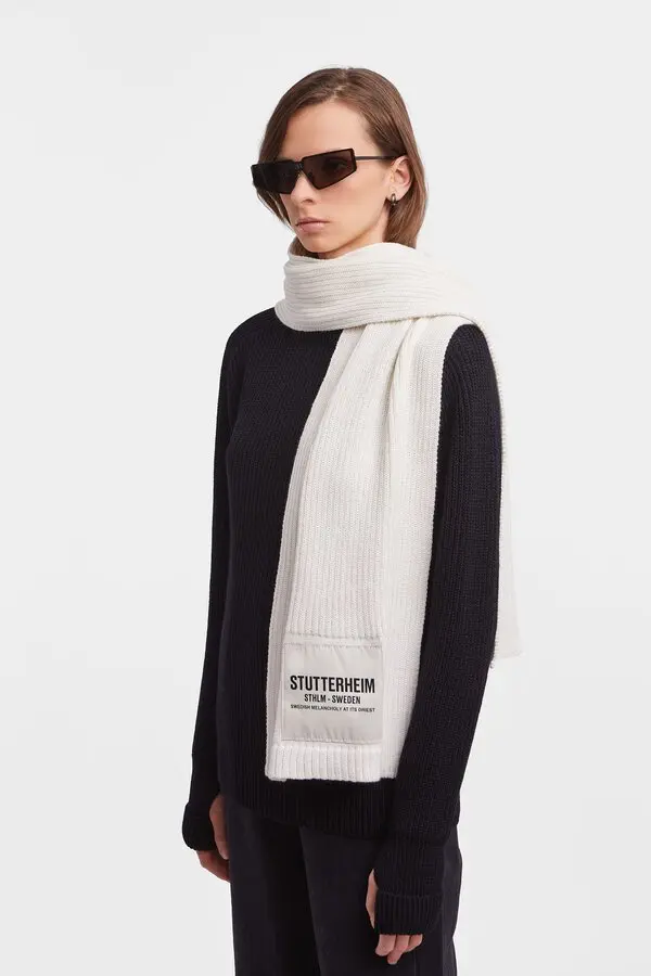 Stutterheim Wrap Scarf Off-white