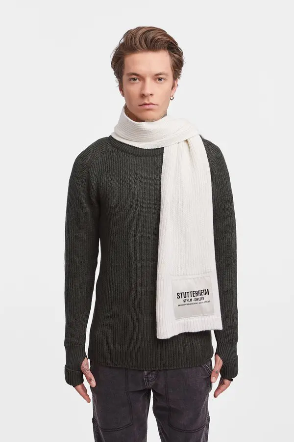 Stutterheim Wrap Scarf Off-white