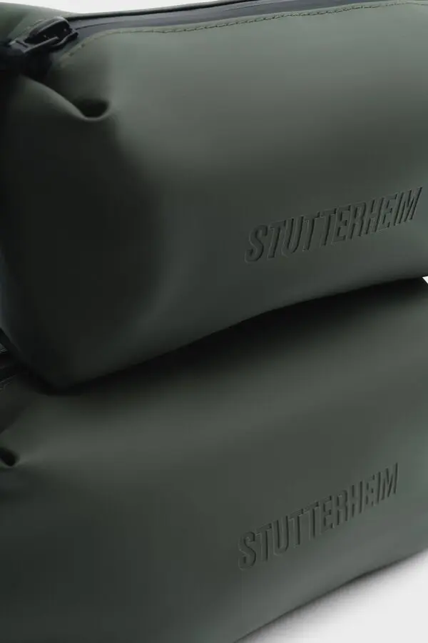 Stutterheim Container Small Wash Bag - Green