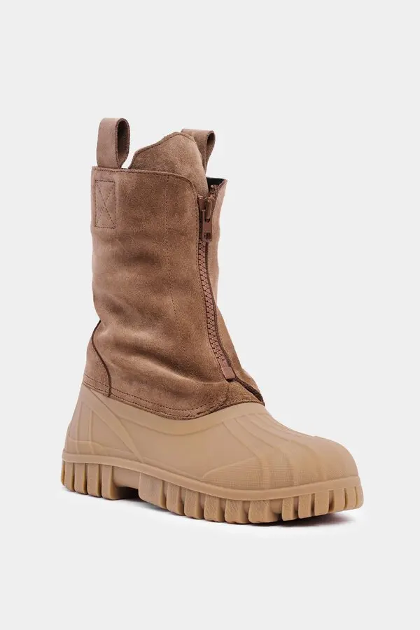 Stutterheim Patrol Zip Boot Suede /fudge