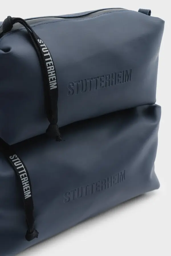 Stutterheim Container Large Wash Bag - Navy