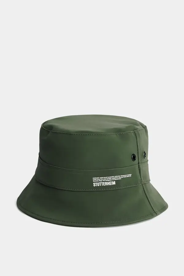 Stutterheim Beckholmen Matte Bucket Hat - Green