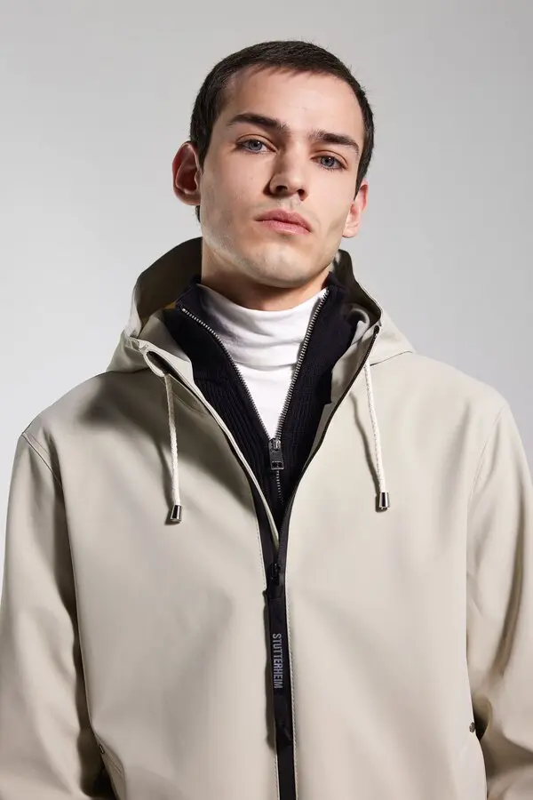 Stutterheim Stockholm Lightweight Zip Matte Raincoat