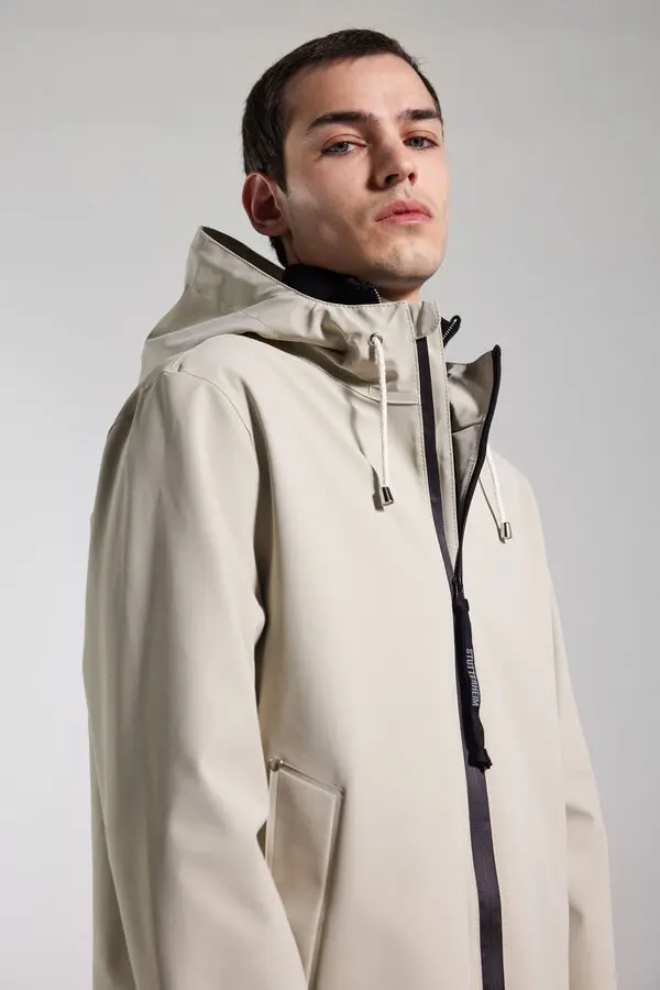 Stutterheim Stockholm Lightweight Zip Matte Raincoat