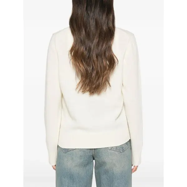 GANNI Neutrals Knitwear Jumpers - Cream