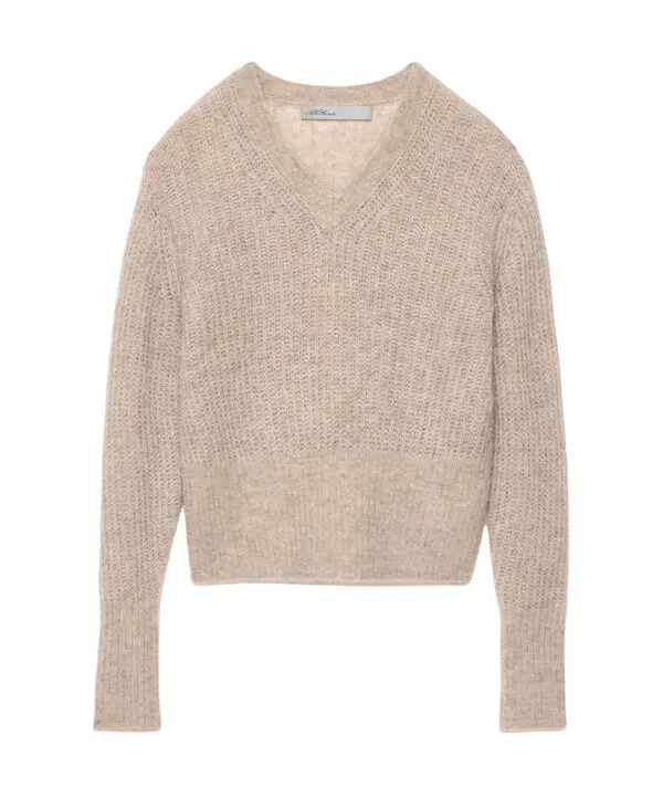 ALLSAINTS Mabel Alpaca Blend V-neck Sweater