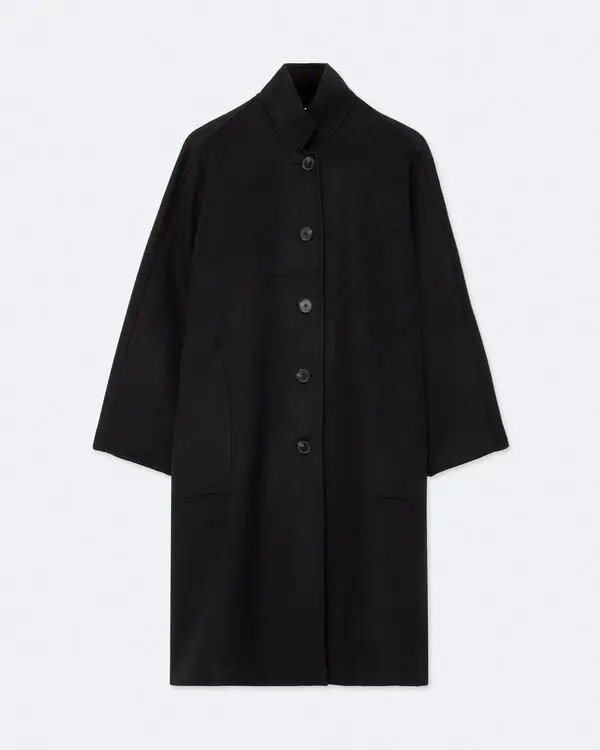 ALLSAINTS Effie Wool-blend Cocoon Coat - Black