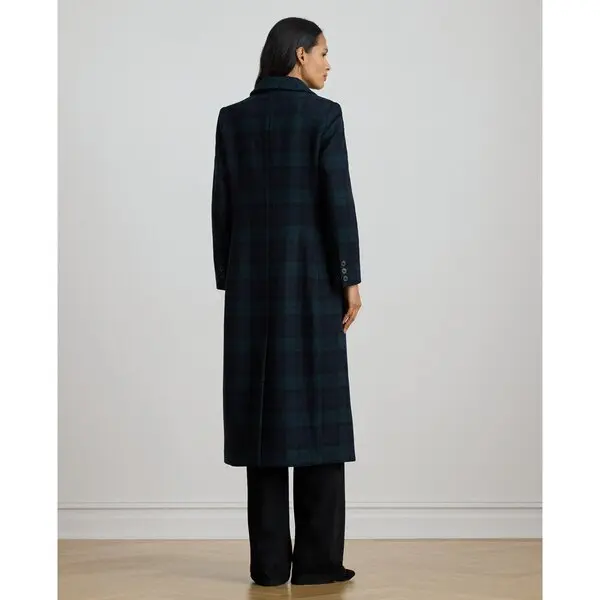 Ralph Lauren Double-breasted Plaid Coat