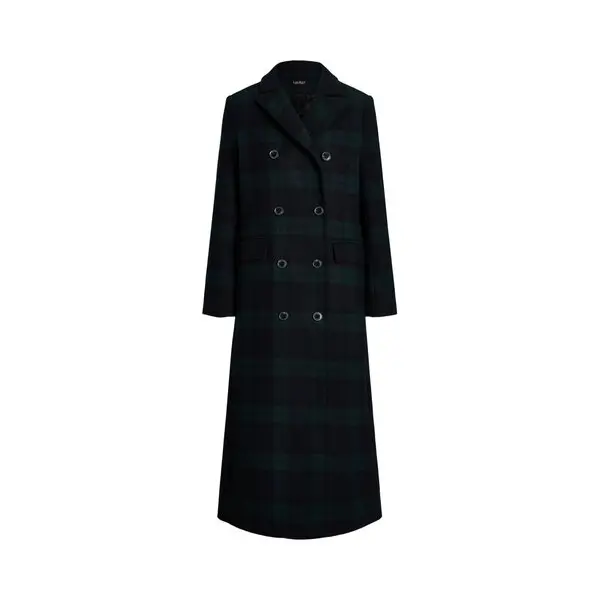 Ralph Lauren Double-breasted Plaid Coat