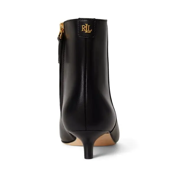 Ralph Lauren Francesca Calfskin Bootie - Black