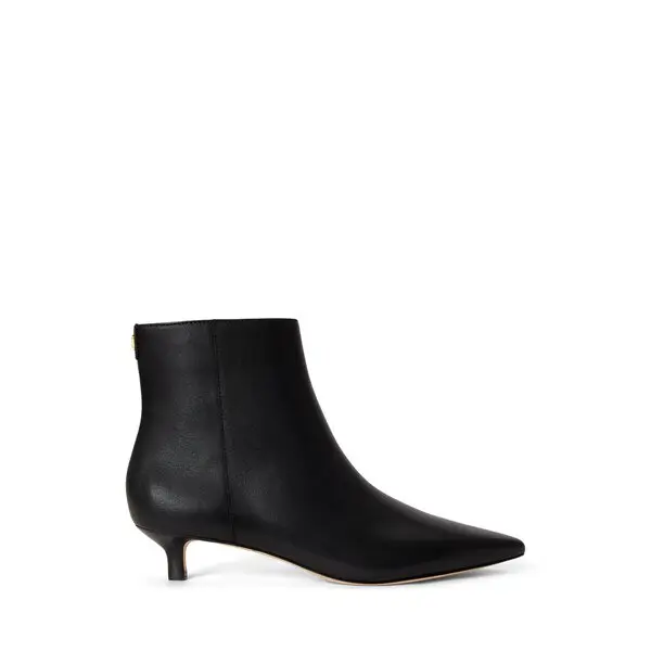 Ralph Lauren Francesca Calfskin Bootie - Black