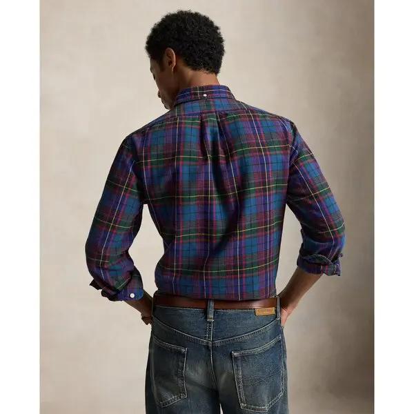 Ralph Lauren Classic Fit Plaid Brushed Oxford Shirt