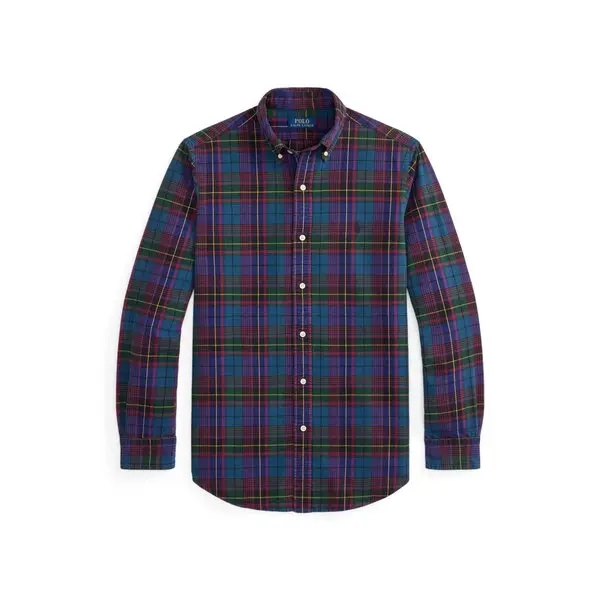 Ralph Lauren Classic Fit Plaid Brushed Oxford Shirt