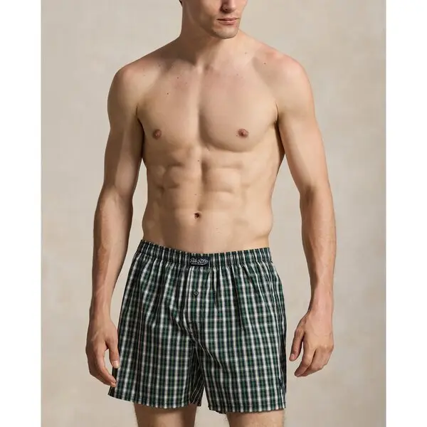 Ralph Lauren Plaid Woven Cotton Boxer