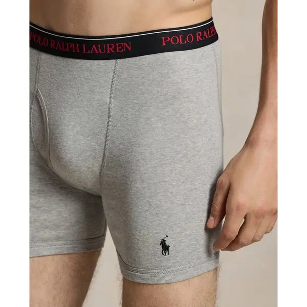 Ralph Lauren Cotton Wicking Boxer Brief 3-pack