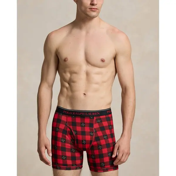 Ralph Lauren Cotton Wicking Boxer Brief 3-pack