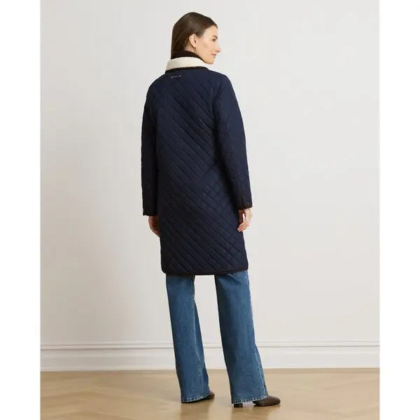 Ralph Lauren Faux-shearling-trim Quilted Jacket