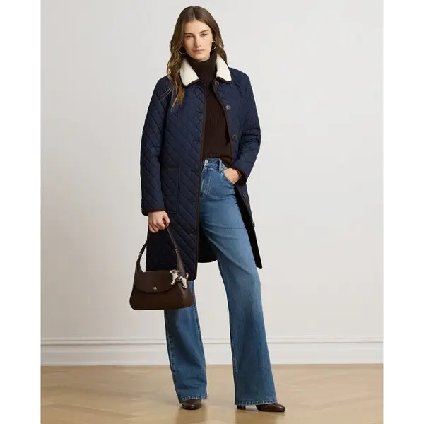 Ralph Lauren Faux-shearling-trim Quilted Jacket
