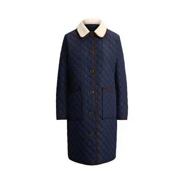 Ralph Lauren Faux-shearling-trim Quilted Jacket