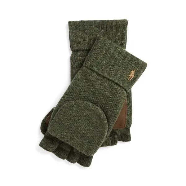 Ralph Lauren Merino-wool-blend Convertible Gloves