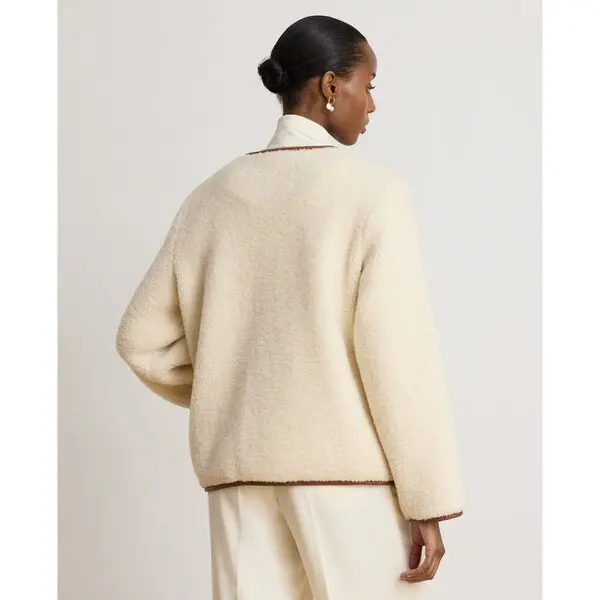Ralph Lauren Faux-leather-trim Faux-fur Teddy Coat