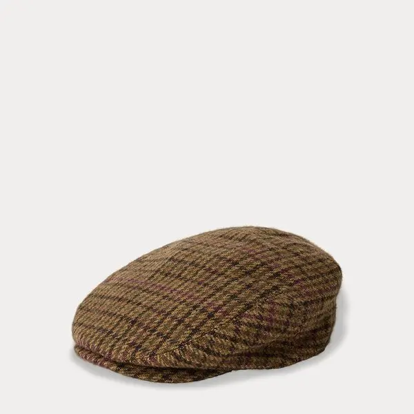 Ralph Lauren Wool Tweed Driver’s Cap - Brown Multi