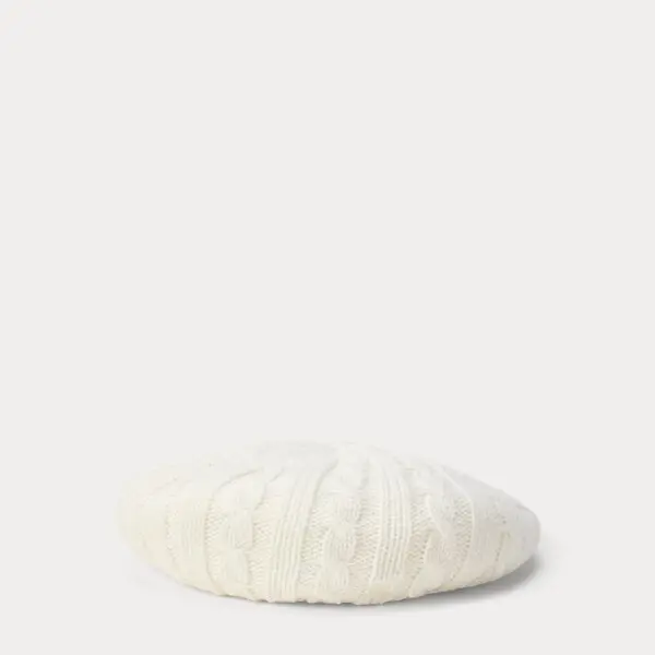 Ralph Lauren Cable-knit Beret - Cream