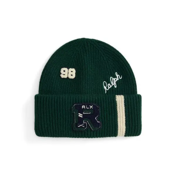 Ralph Lauren Wool-cashmere Letter Beanie