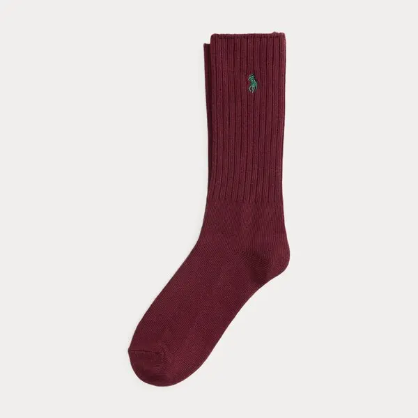Ralph Lauren Cotton-blend Crew Socks - Wine