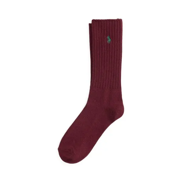 Ralph Lauren Cotton-blend Crew Socks - Wine