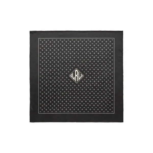 Ralph Lauren Foulard-print Logo Silk Square Scarf