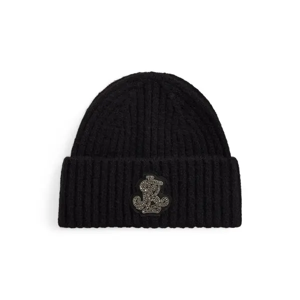 Ralph Lauren Embellished-bullion Rib-knit Beanie