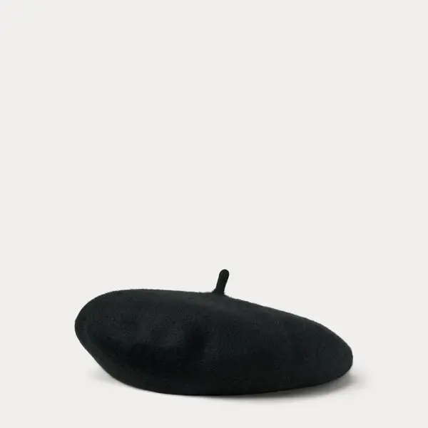 Ralph Lauren Wool Beret - Black