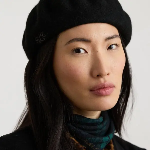 Ralph Lauren Wool Beret - Black