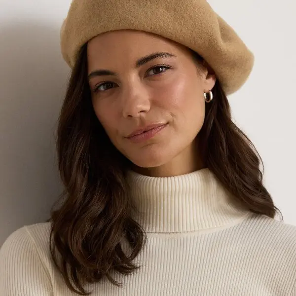 Ralph Lauren Wool Beret - Classic Camel