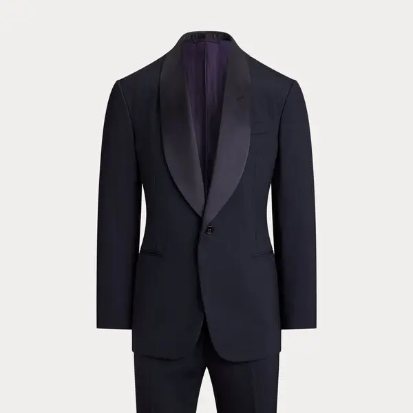 Ralph Lauren Kent Handmade Wool Barathea Tuxedo - Navy