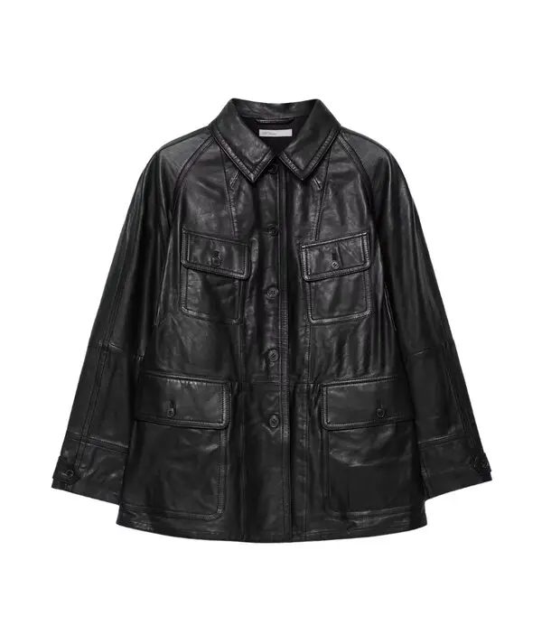 ALLSAINTS Roiya Leather Hunting Jacket