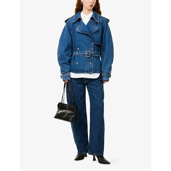 ANINE BING Pascale Double-breasted Denim Jeans