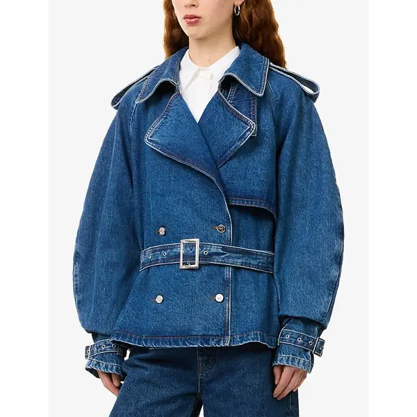 ANINE BING Pascale Double-breasted Denim Jeans