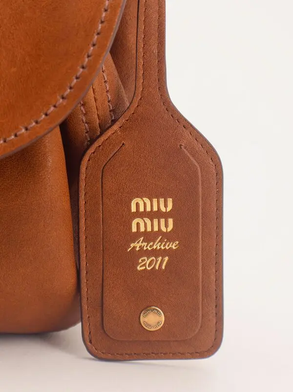 Miu Miu Rendezvous Leather Handbag