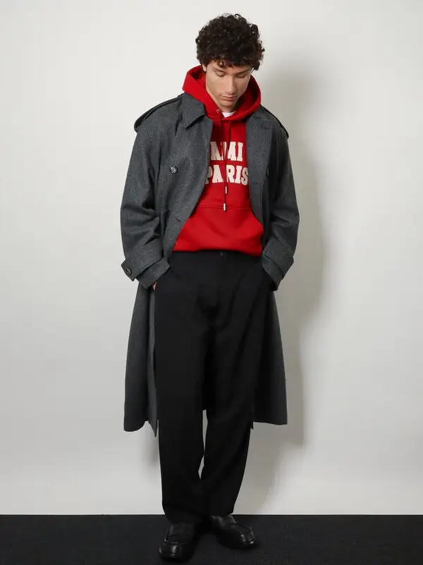 AMI Paris Virgin Wool Trousers