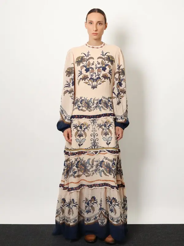 Farm Rio Liz Viscose Long Dress
