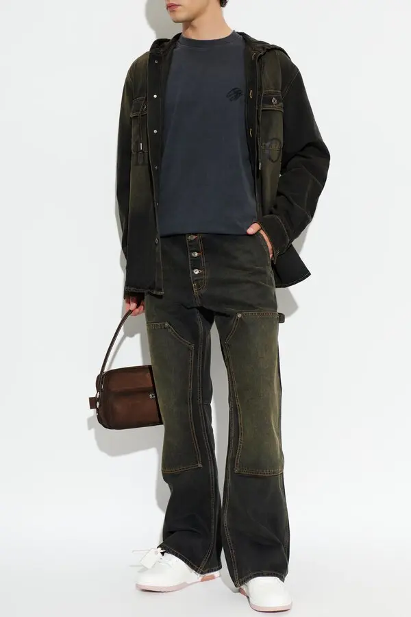 Off-White Flared Leg Jeans